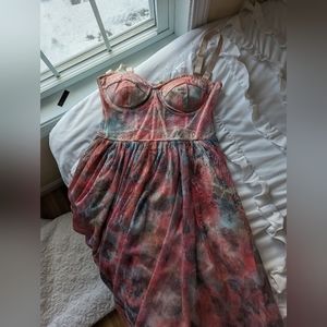 Bella Barnett | Dresses | Bella Barnett New Xl Pink Floral Midi Dress ...